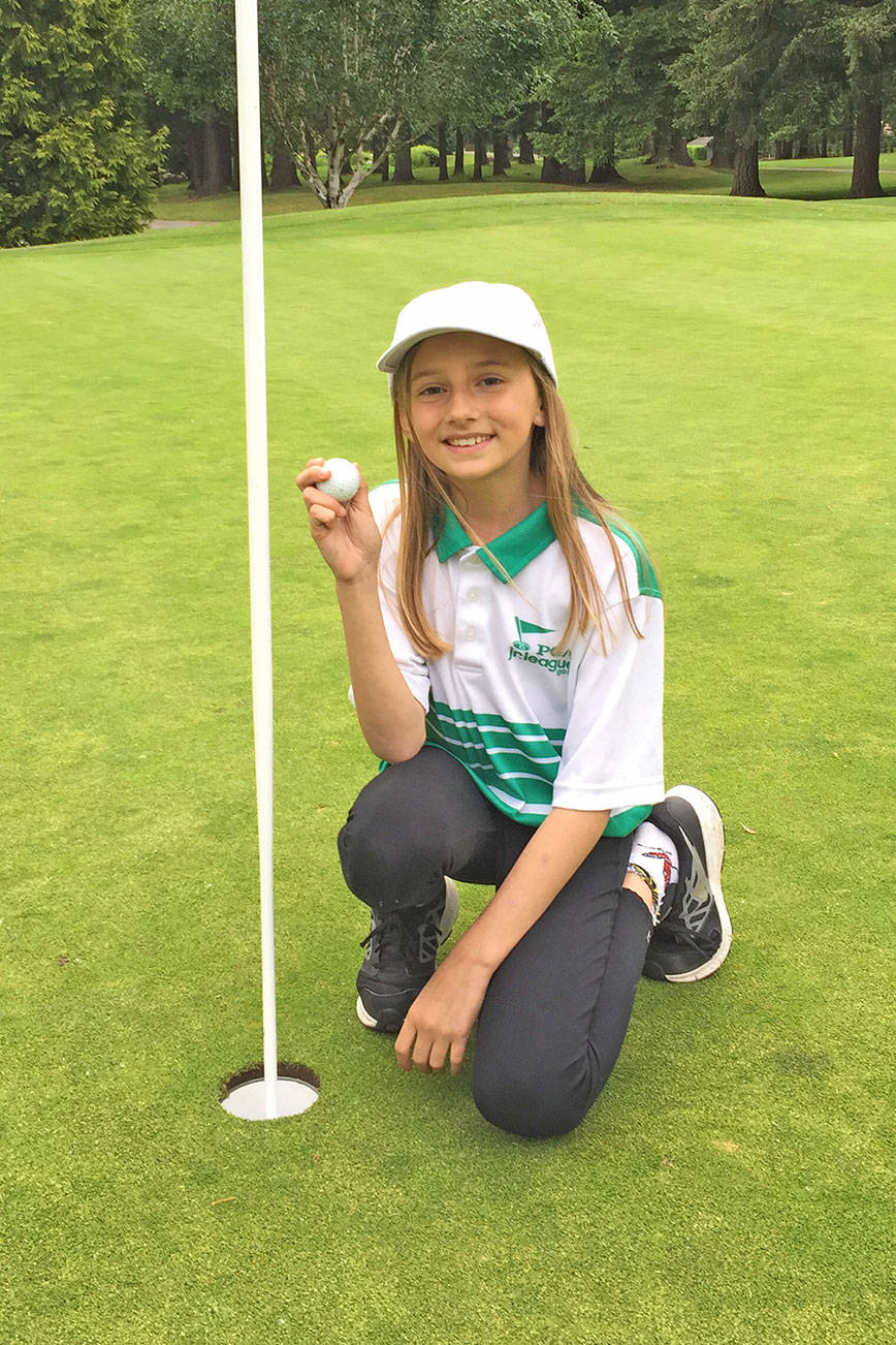 Nothing to it: 8-year old Kent girl hits hole-in-one in first ever ...