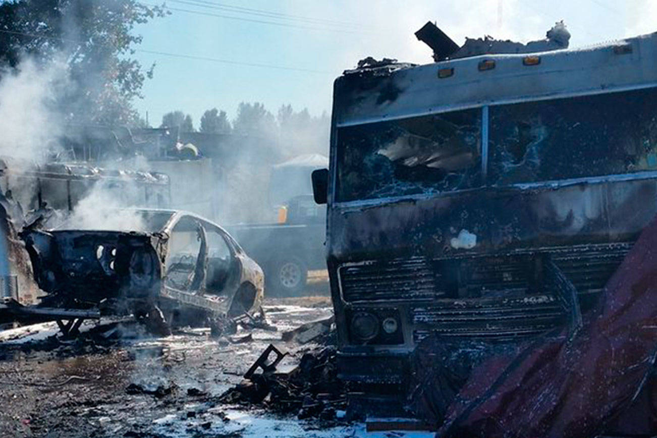 Fire damages vehicles at Kent storage yard | Kent Reporter