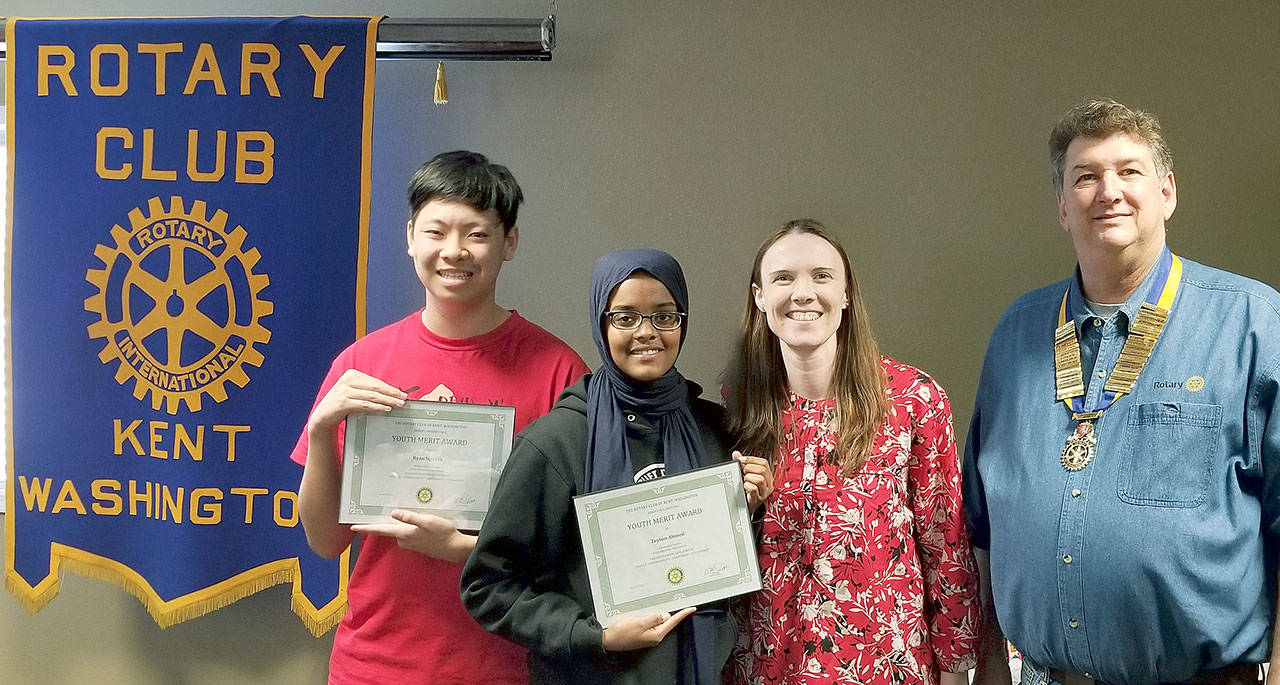 Class acts: Rotary honors Kent-Meridian students | Kent Reporter