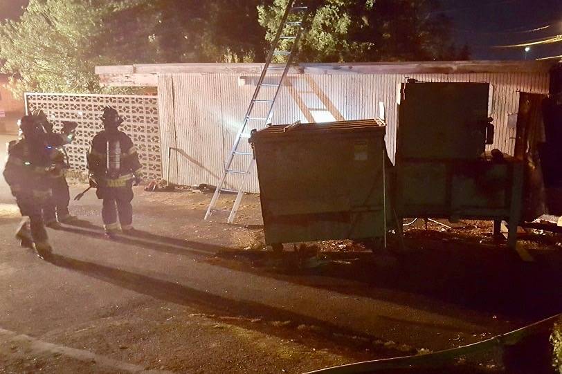 Crews douse fire outside a vacant office building in Kent | Kent Reporter