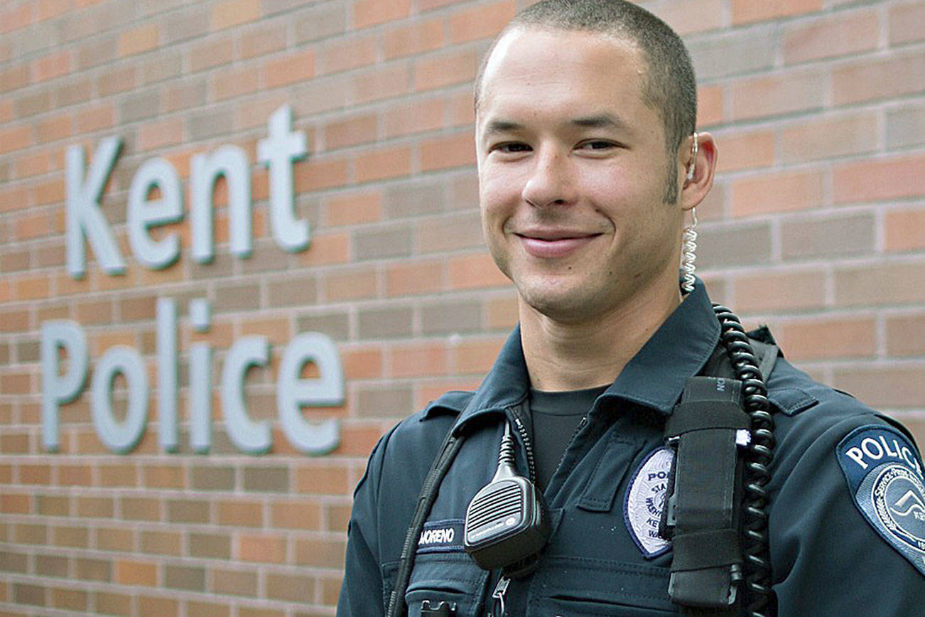 Kent Police gather to honor Officer Diego Moreno | Kent Reporter