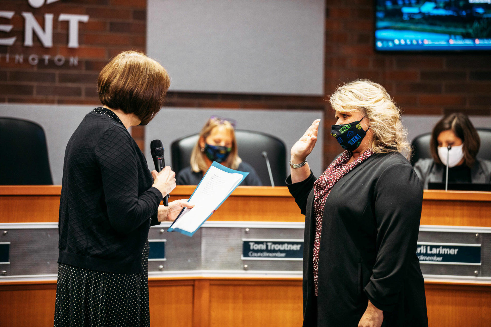 Kent mayor, three City Council members sworn in | Photos | Kent Reporter