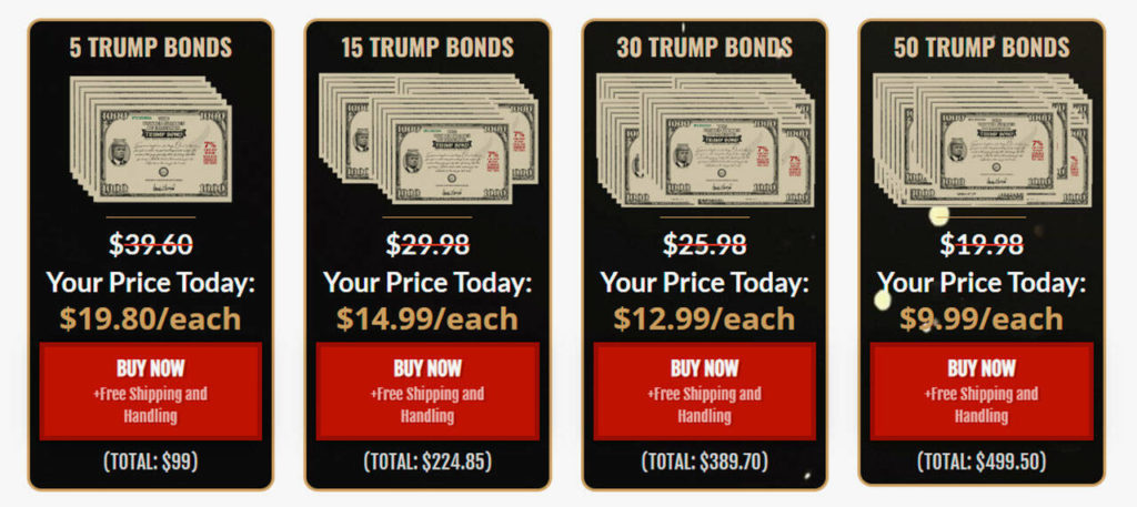 Trump Bond Reviews - Legit President Donald Trump Treasury Bond Note ...