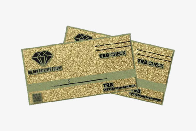 TRB Check Reviews - Golden Patriots Future Donald Trump Golden Checks ...