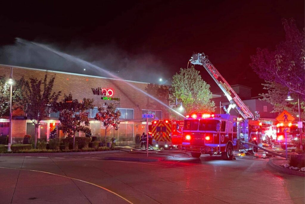 Fireworks determined to be cause of Renton roof fire at The Landing ...