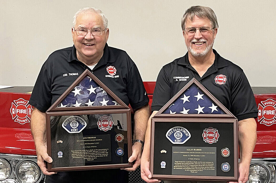 Puget Sound Fire honors longtime board members Thomas, Barrie | Kent ...