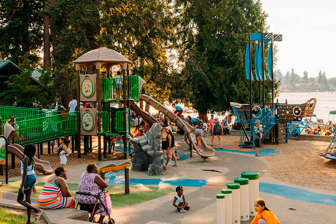 Lake Meridian Park playground in Kent to get new surface | Kent Reporter