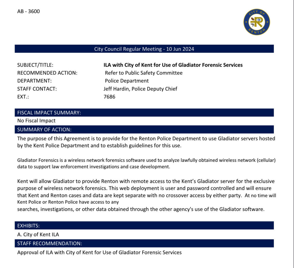 New technology lets Renton Police track suspects in real time | Kent ...