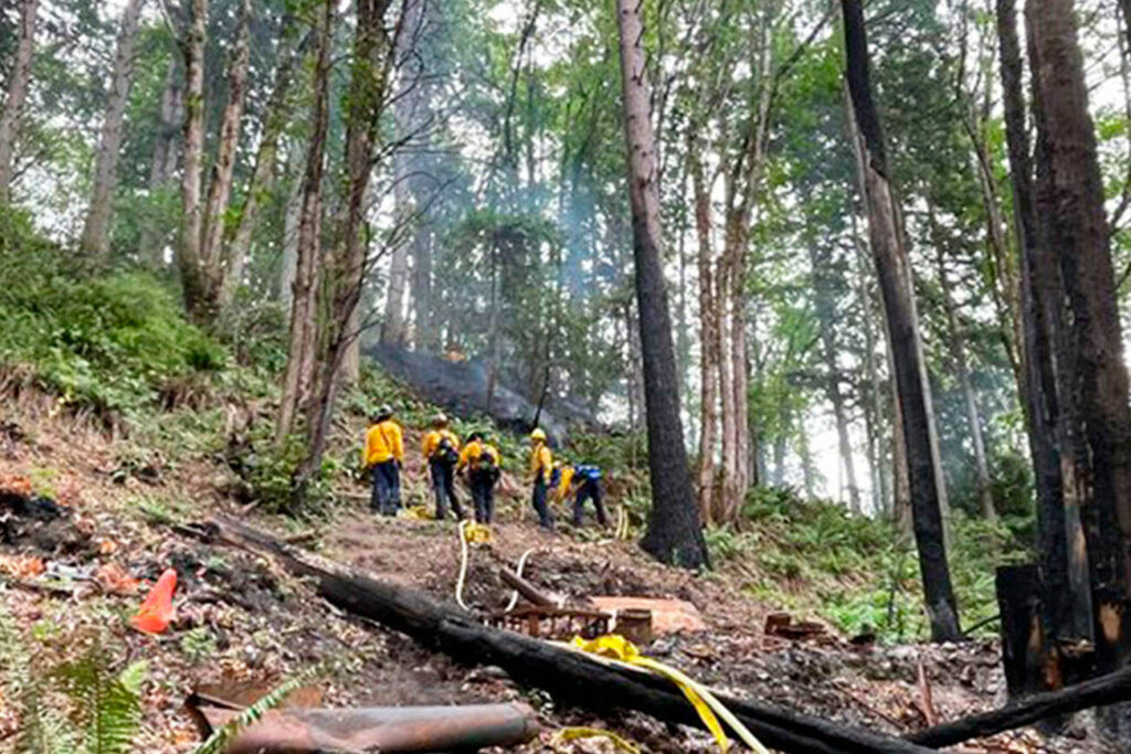Crews battle large brush fire, vacant house fire in Kent | Kent Reporter
