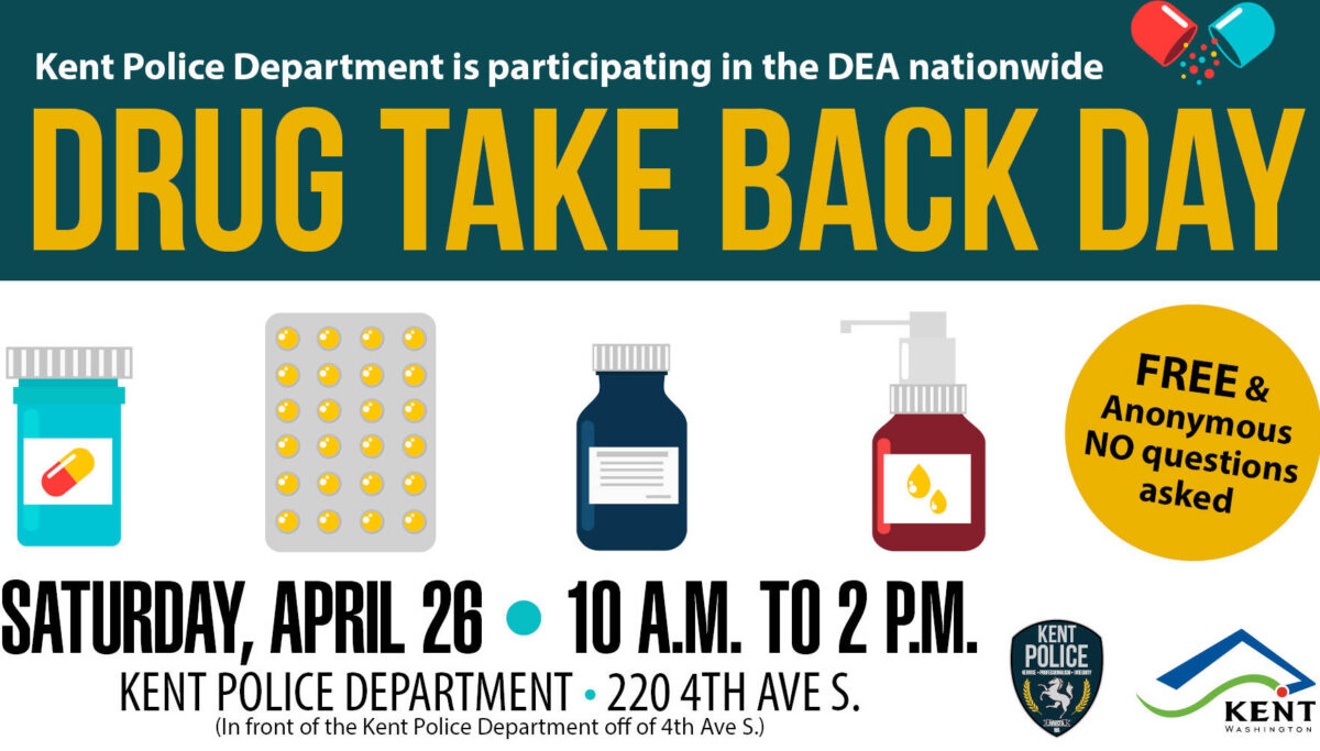 Kent Police to host prescription drug take back day | Kent Reporter