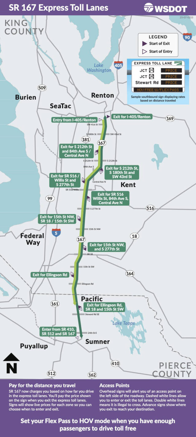New tolling system coming to State Route 167 in Kent | Kent Reporter