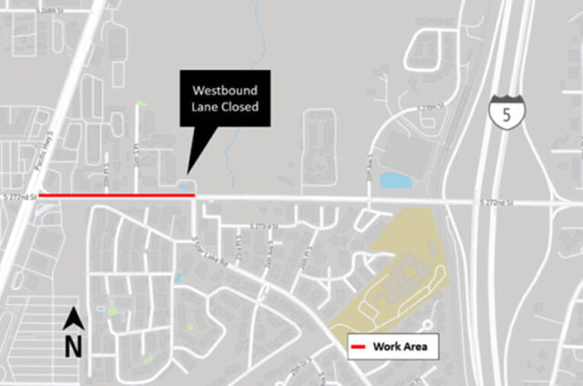 Westbound S. 272nd Street in Kent to close for a few days | Kent Reporter
