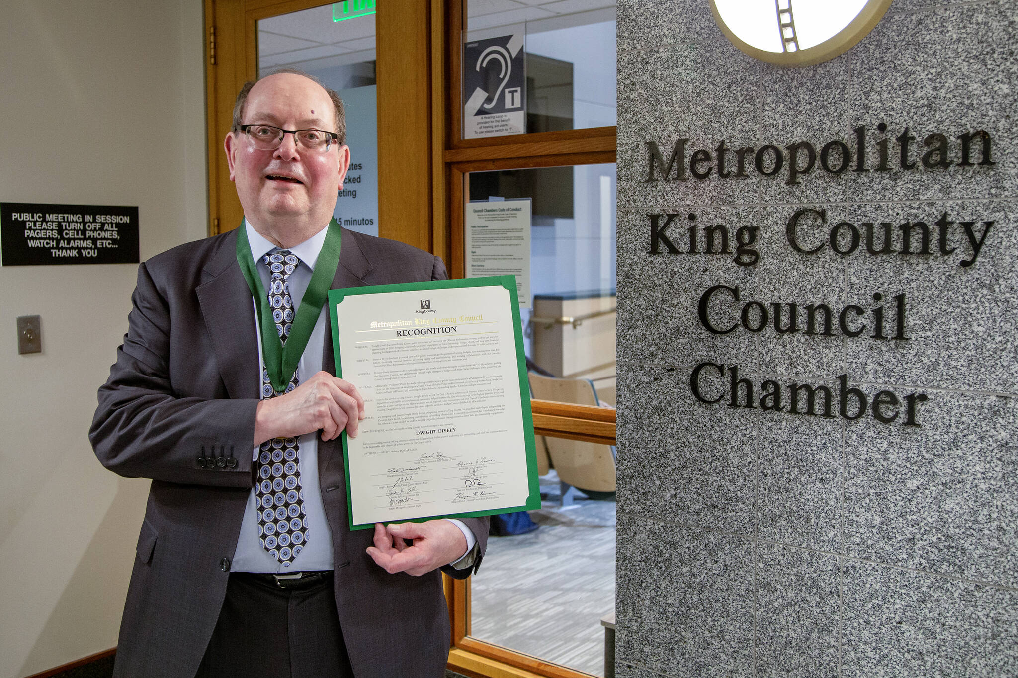 King County honors budget director for distinguished service | Kent ...