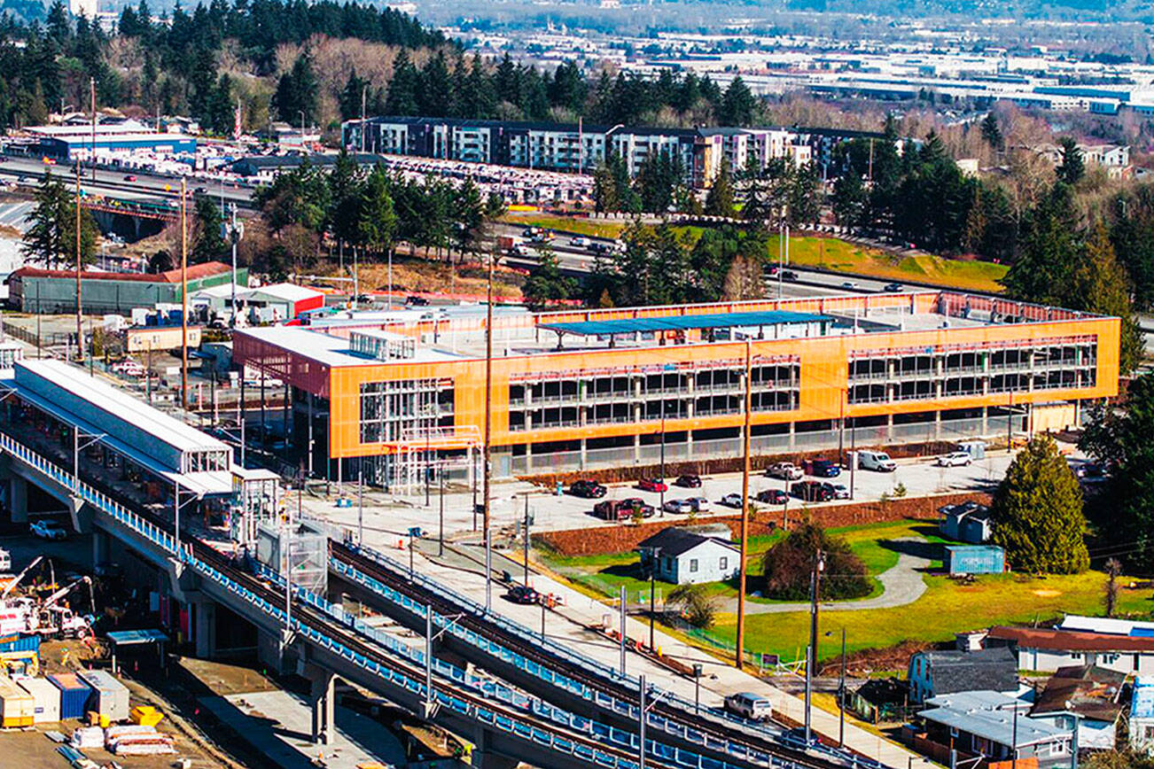 Kent Des Moines Station for light rail nearing completion | Photos ...